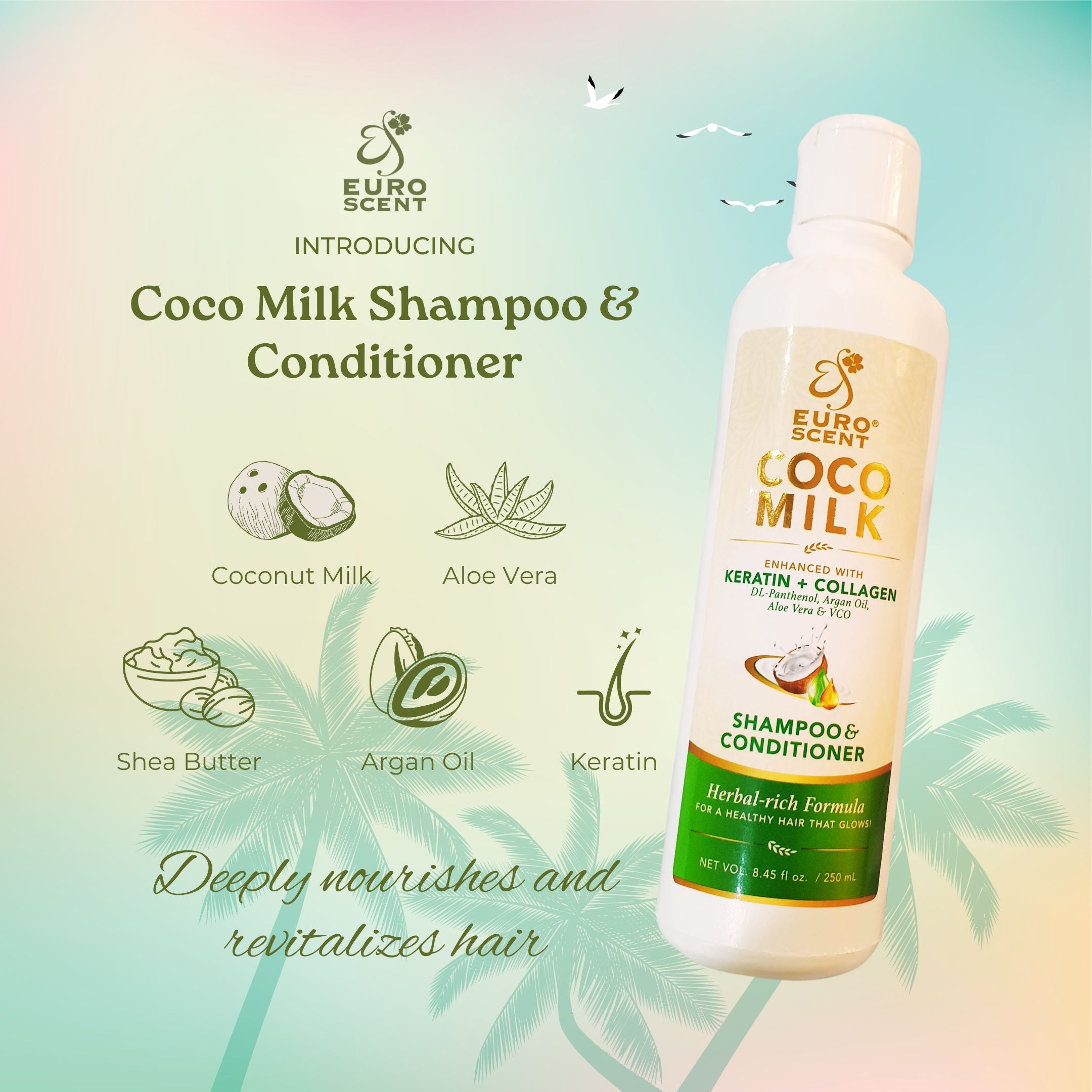 Euroscent® Coco Milk - Shampoo & Conditioner – Philwide - Home of Euroscent